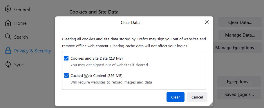 Clearing Cookies and Cache - Commonly Used Browsers – ClubReady Support