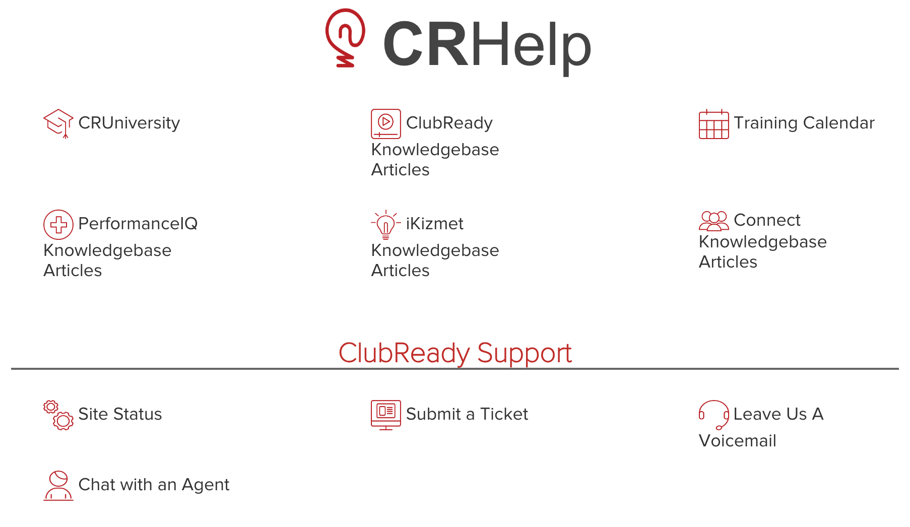 CRHelp Suite – ClubReady Support