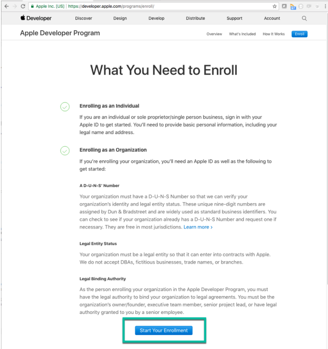 Set up an Apple Developer account – ClubReady Support