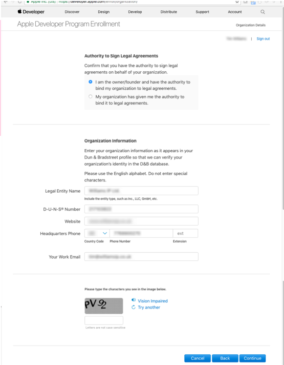 Set up an Apple Developer account – ClubReady Support