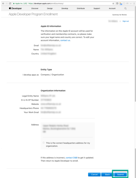 Set up an Apple Developer account – ClubReady Support