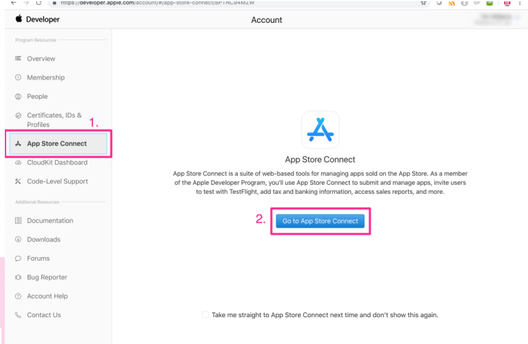 Set up an Apple Developer account – ClubReady Support