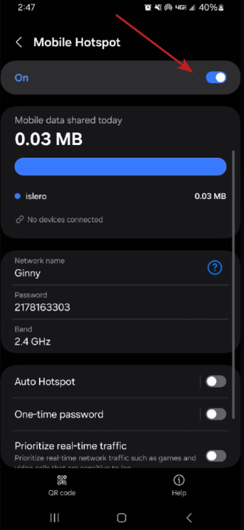 How-to: Setup Hotspot with Ingenico Link 2500 – ClubReady Support