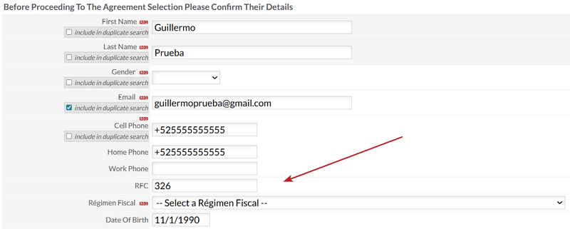 How-to: Add/Edit RFC ID (Registro Federal de Contribuyentes – Mexican ...